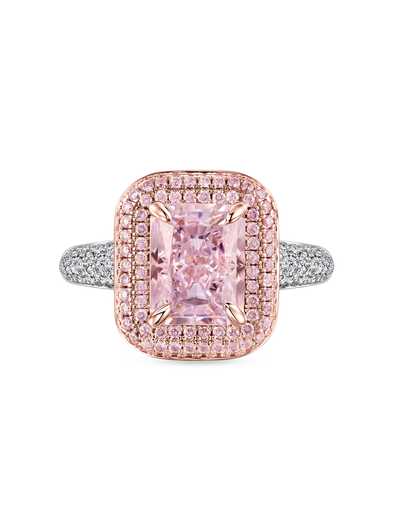 Кольцо с фианитами R2084-SS-B2514RR1C по цене 9855 руб от Panacea ...