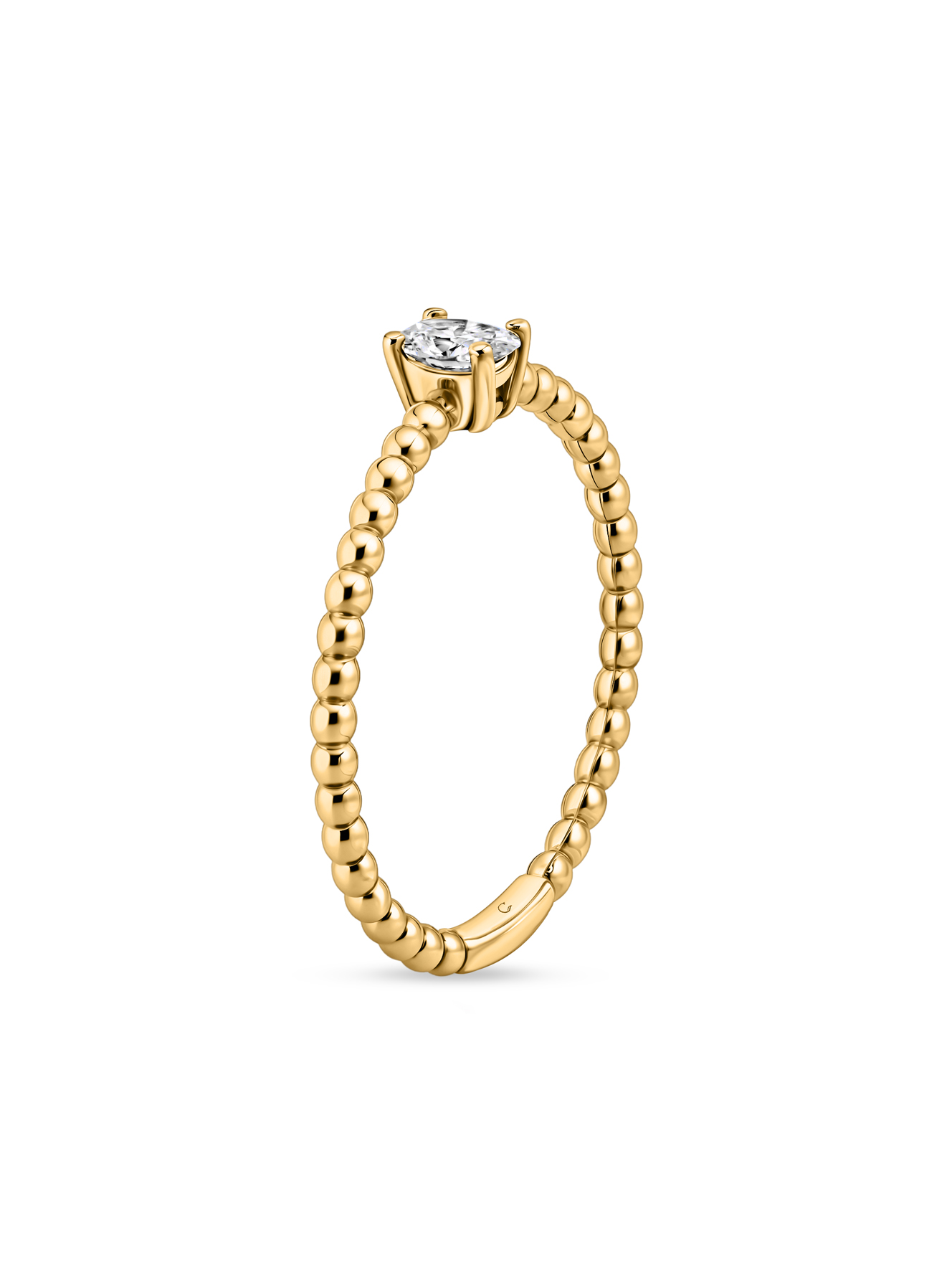 Золотое кольцо с бриллиантом R01-G-MLN2055 по цене undefined руб от ...